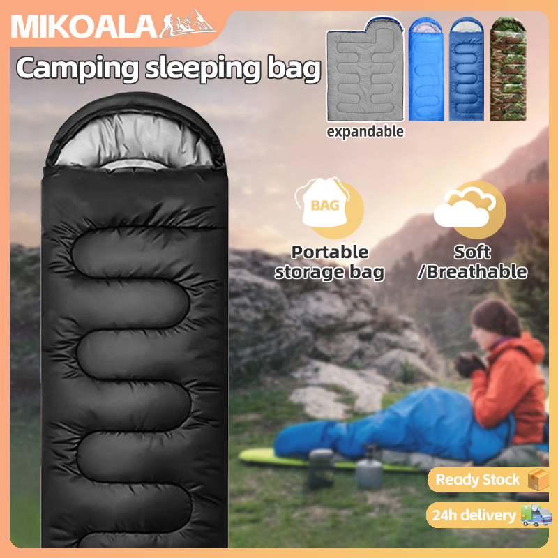 Sleeping Bag Camping Portable Resistant Sleep Gear Thick Cotton Outdoor ...