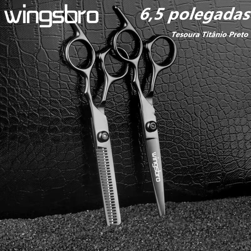 6.5inch Family Hairdressing Kit Haircut Scissors Straight Cut Teeth ...
