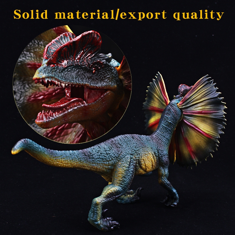 Dinosaur Toy large Dilophosaurus Velociraptor, Realistic Educational ...