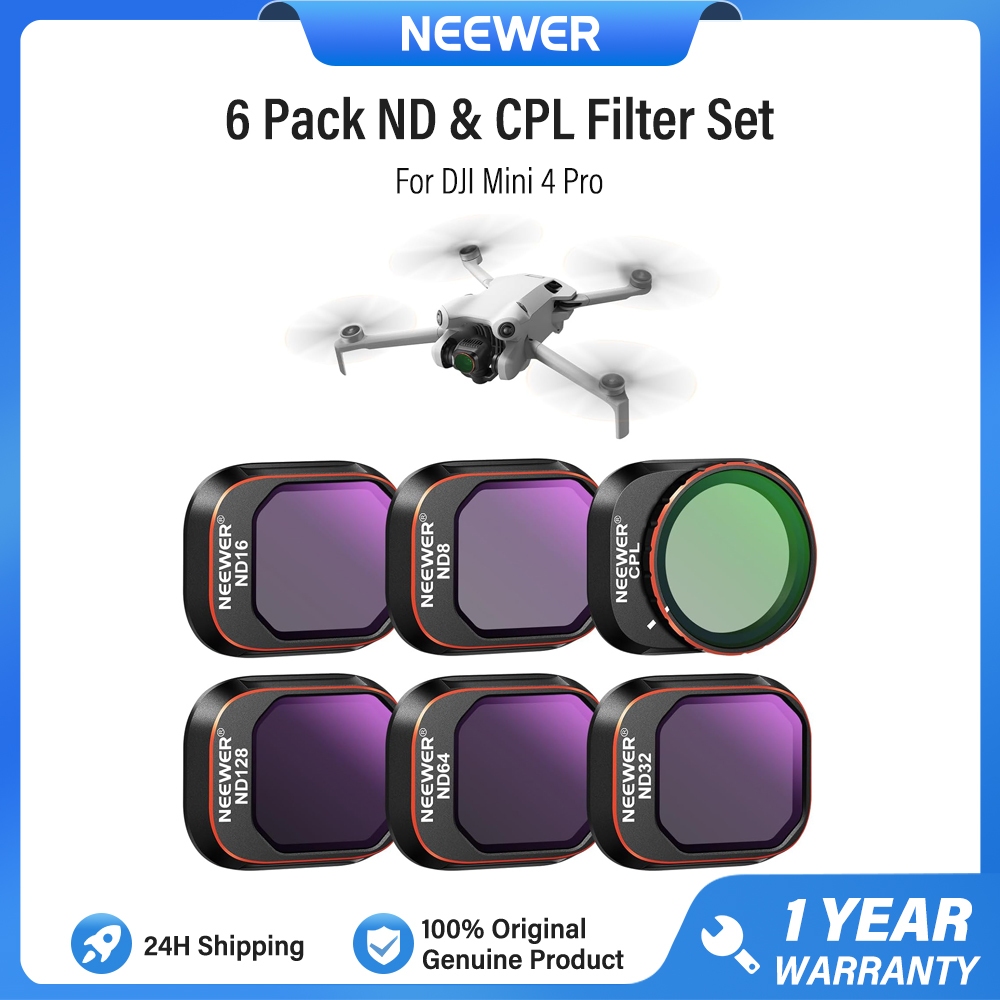 NEEWER Mini 4 Pro Snap On ND&CPL Filter Set For DJI Avata (6 Pack ...