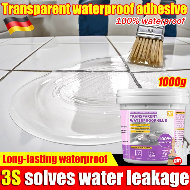 【50 years without leakage】waterproof glue transparent 1000g paint 防水胶 ...