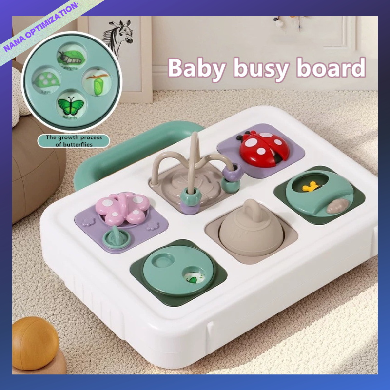 Insect exploration busy board 1-year-old infant Montessori early ...