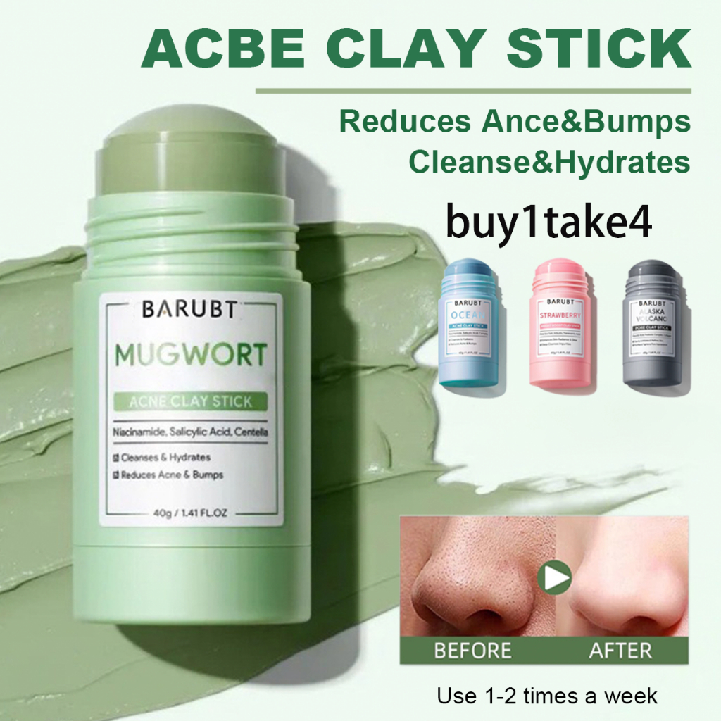 Ready stock Clay Mask Stick kit buy1 take 4- Mugwort Acne Facial Alaska ...