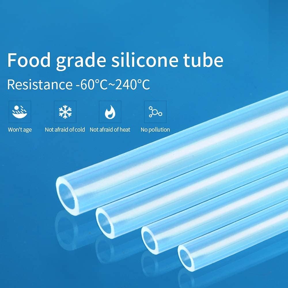 Ready Stock Transparent Food Grade Silicone Tube Flexible Hose Pipe Silicone Tubing for Dosing ...