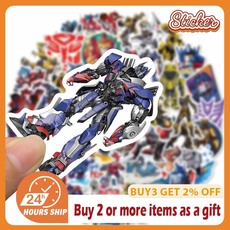 50PCS Transformers Cartoon Sticker Megatron Soundwave Graffiti ...