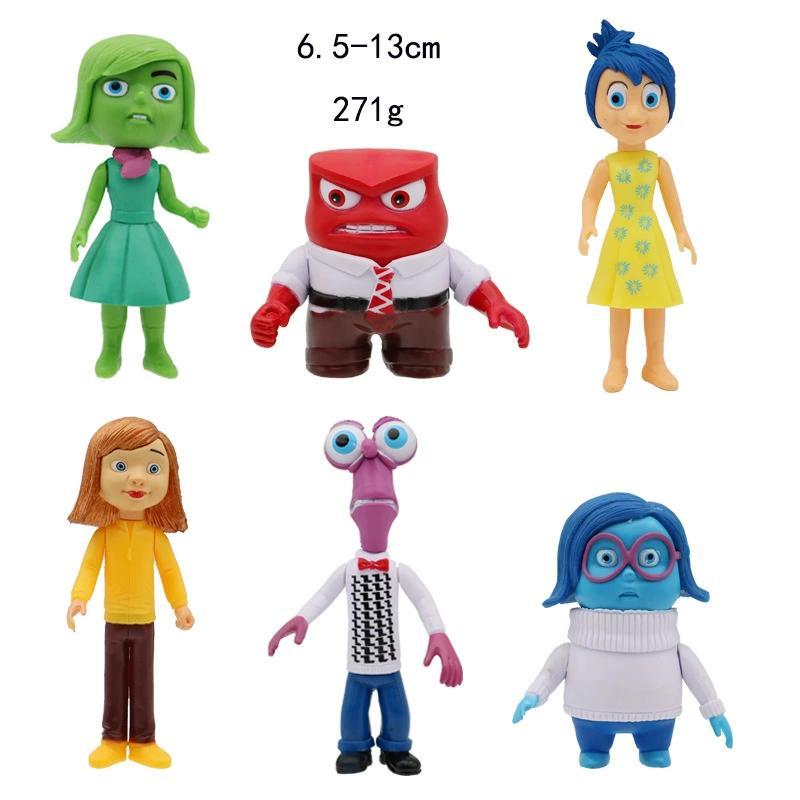 6pcs/set Inside Out 2 Action Figure Toy Cartoon Movie Joy Anxiety Anger ...