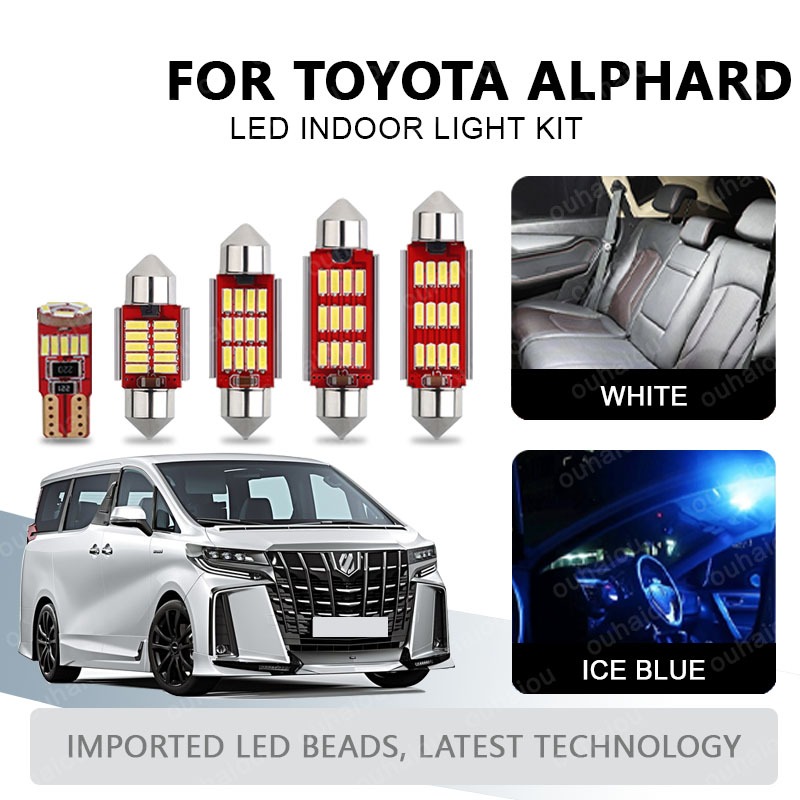 Toyota Alphard 】 1pcs Car LED Bulb T10 C5W 31mm/36mm/39mm/41mm LED ...