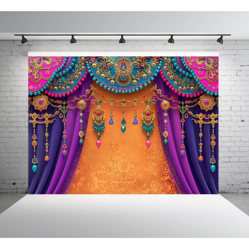 Indian Wedding Backdrop Traditional Photography Background Bridal ...