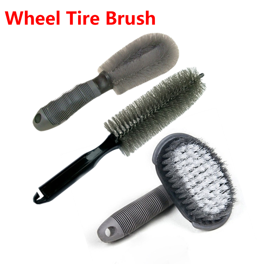 Car Tire Wheel Hub Cleaning Brush Steel Ring Arc Shaped Tire Cleaner ...