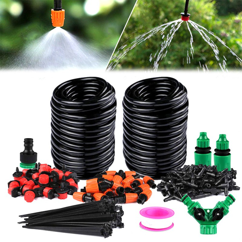 DIY Watering Sprinker 25M/30M Kit Adjustable Timing Automatic Micro ...