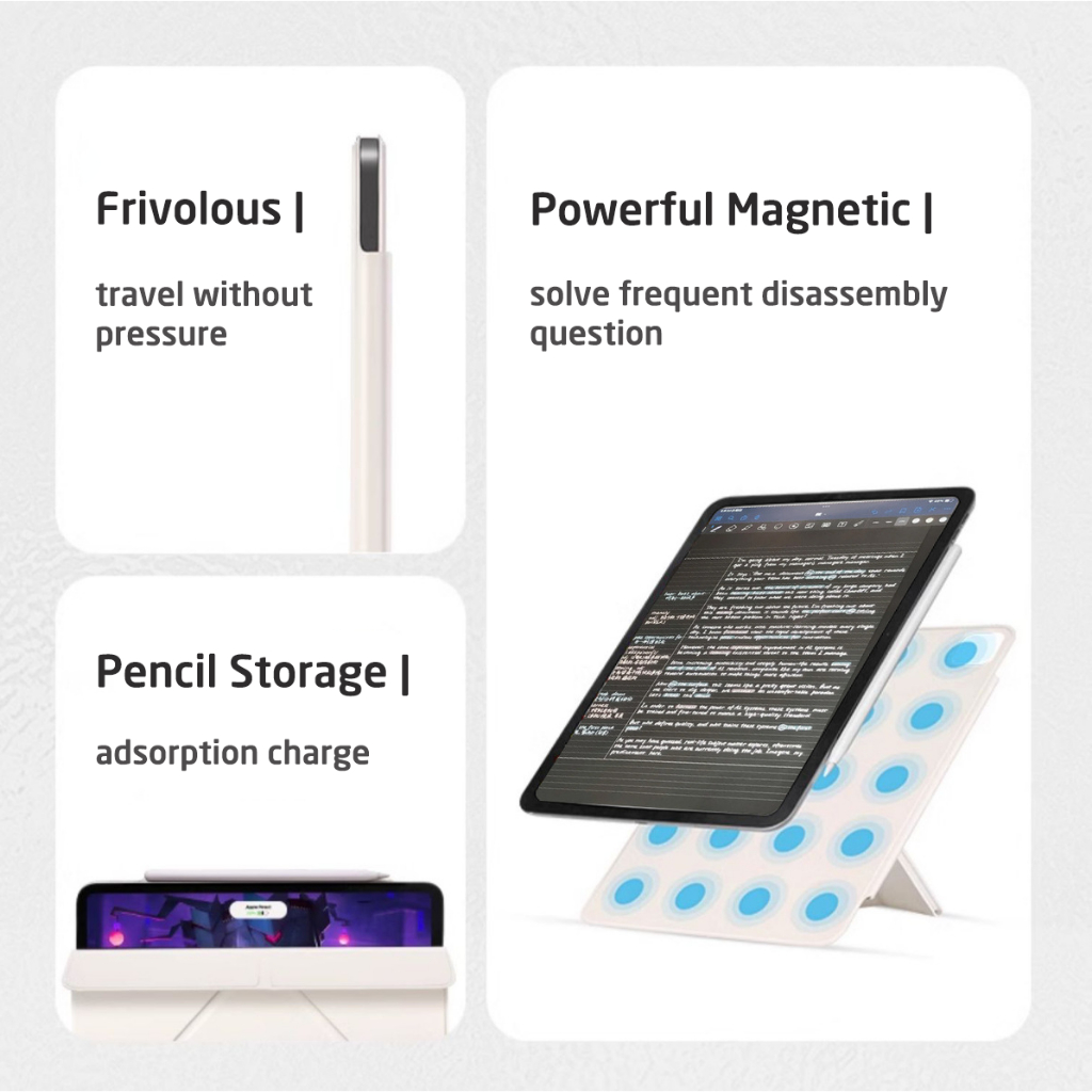 [Ready Stock]Y-Folding Stand Strong Magnetic Tablet Case for iPad Air 6 ...