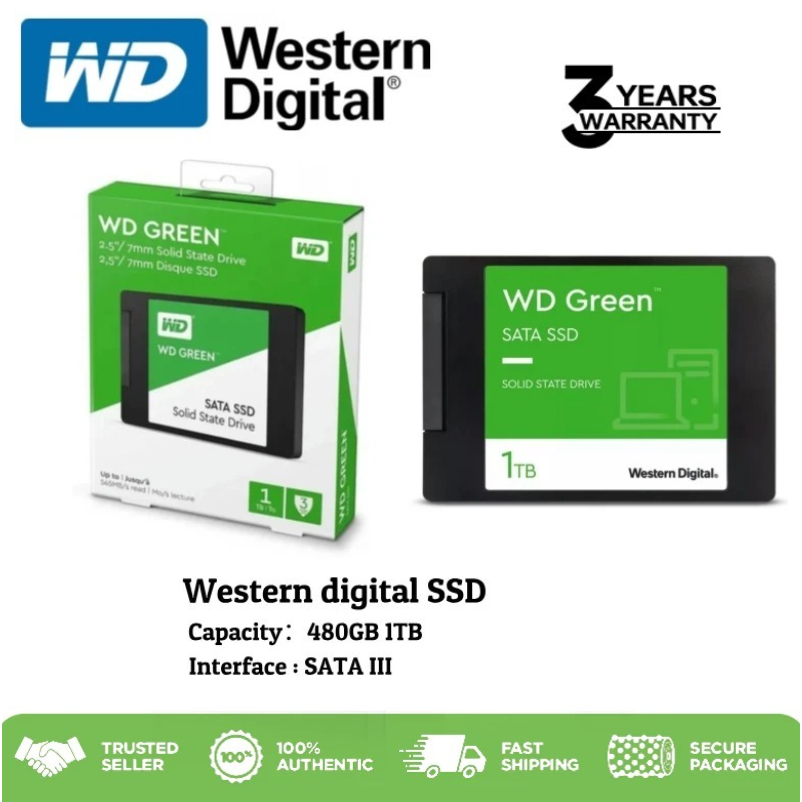 WD Green™ 2.5'' SATA3 SSD 6Gb/s Internal Client Storage (240GB/ 480GB ...