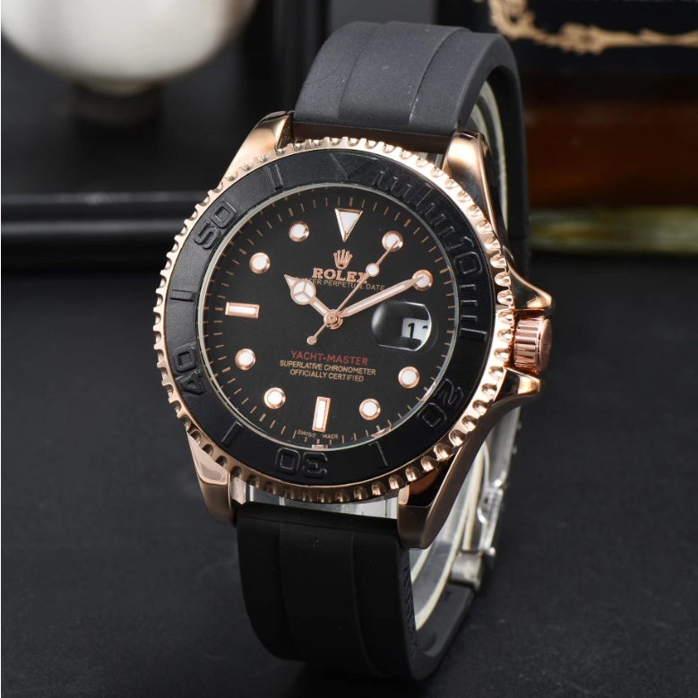Rolex Fashion Trendy Men's Watch Quartz Movement Calendar Display ...