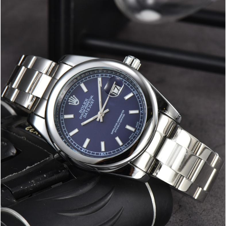 Rolex Fashion Mechanical Automatic Watch Simple Men's Watch Stainless ...