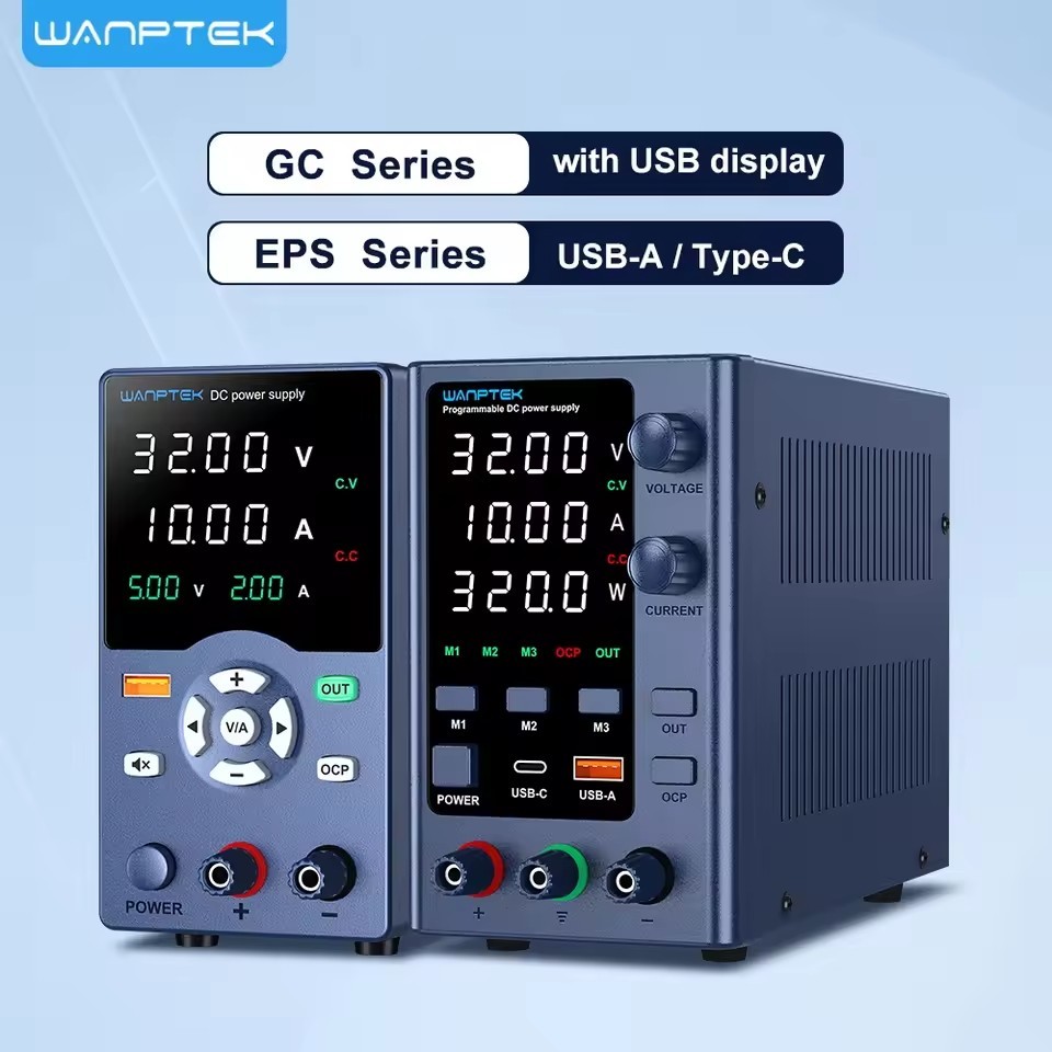 Wanptek DC Laboratory Power Supply Adjustable 30V 60V 120V Adjustable Voltage Regulator Bench ...