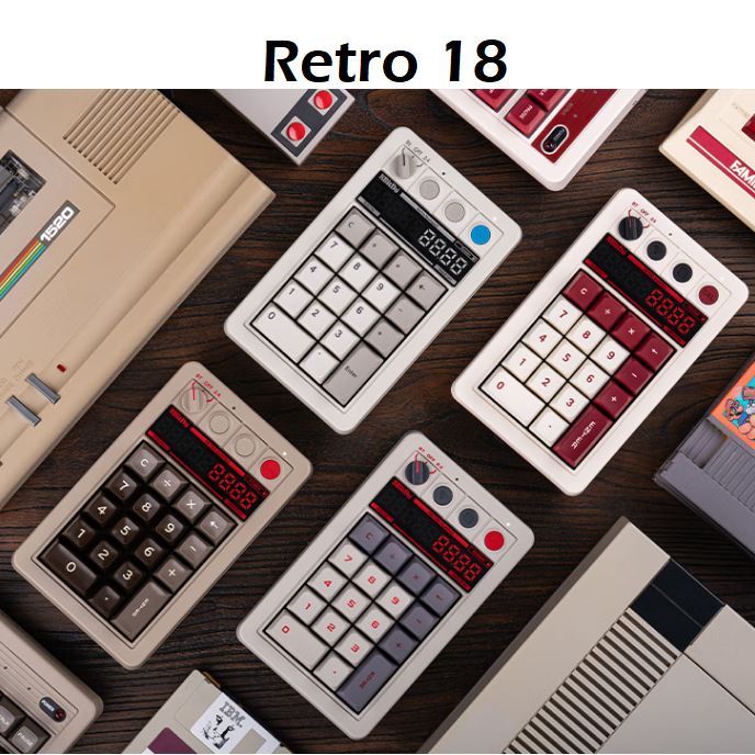 8BitDo Retro 18 numpad mechanical numeric keypad USB cable and 2.4G ...