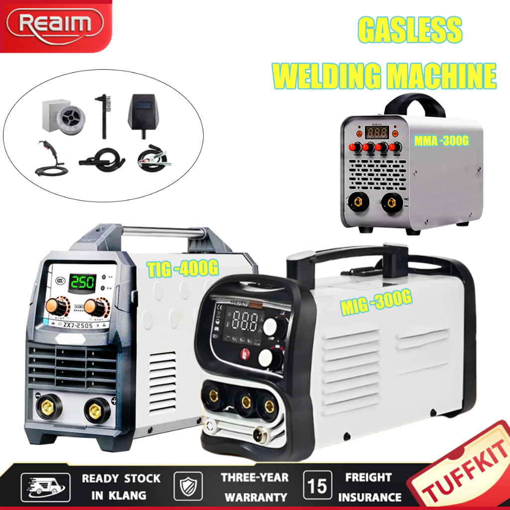 MIG/MMA/TIG Welding Machine Set Gasless Mesin Welding Inverter Welder Portable 電焊機 | Shopee Malaysia