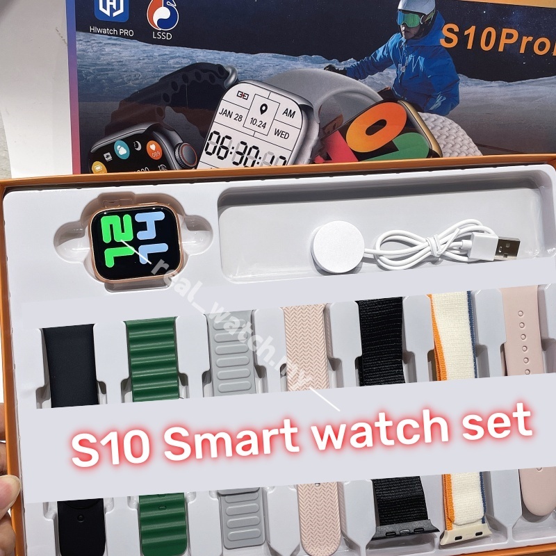 Newest S10 Pro Max Smartwatch 7 in 1 Full Touch Screen Wireless ...