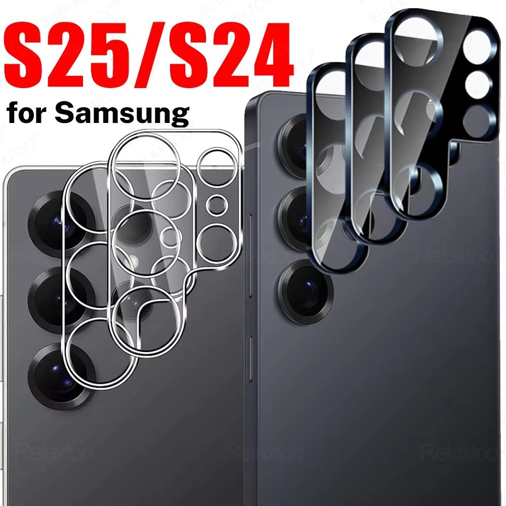 3D Black Or Clear Camera Protector Glass For Samsung Galaxy S25 Ultra ...