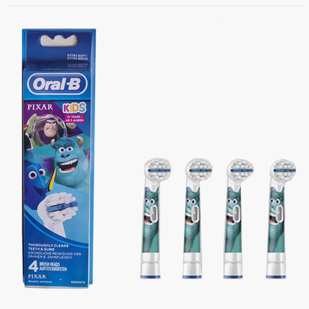 Oral-B Cartoon Pixar Children's Electric Toothbrush brush head (4 per ...