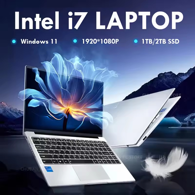 2025 Ultra Slim i7 Laptop Computer PC 14.1" intel Core i7-7500U Laptops ...