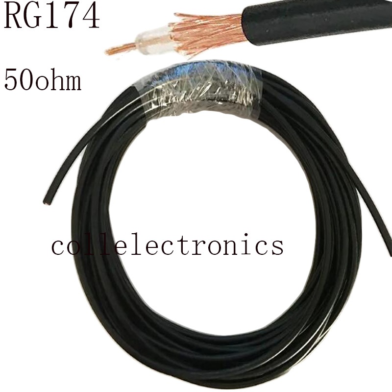 1pc 1m RG174 50ohm RF Coax Cable RG-174 RF Coaxial cable Adapter ...