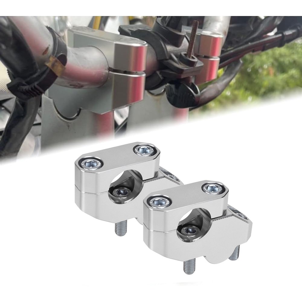 Universal Motorcycle 22mm Handle Bar Riser Handlebar Heightened Clamp ...