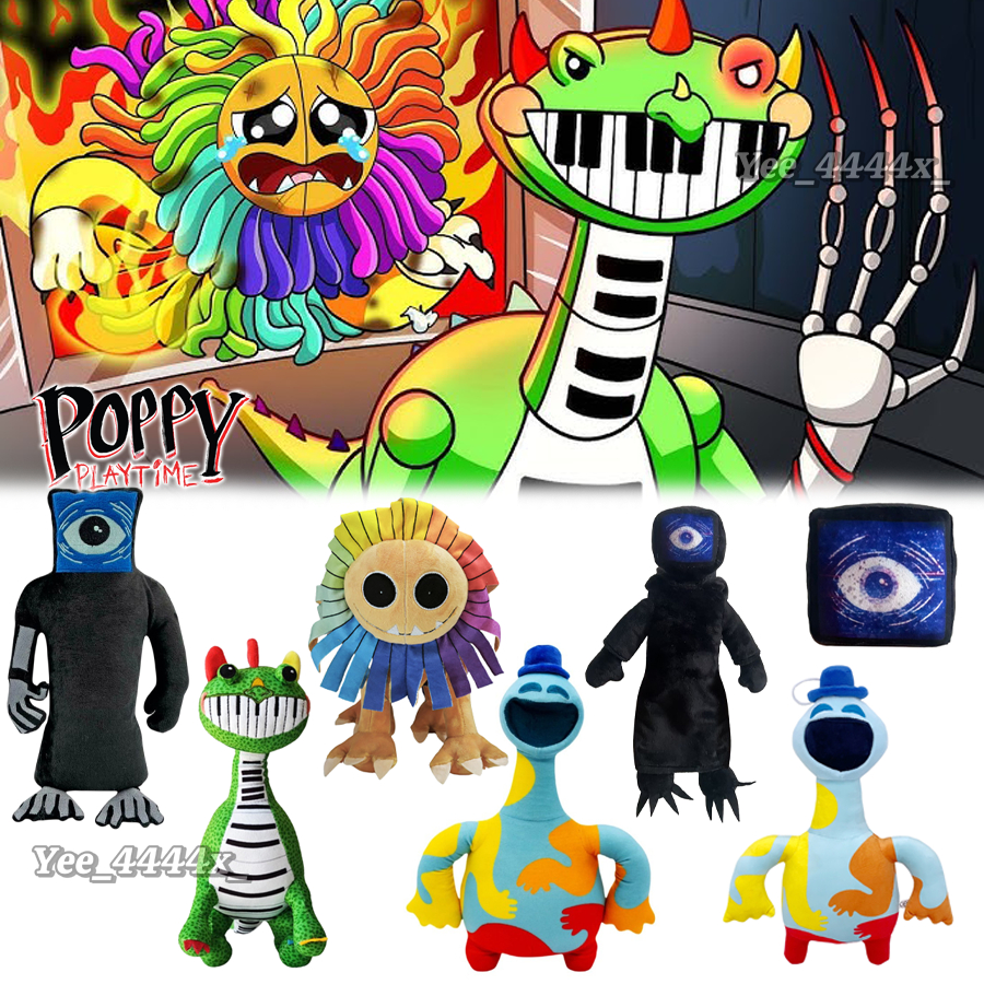 Poppy Playtime 4 Pianosaurus plush Toy Cartoon Pianosaurus/Doey/Yarnaby ...