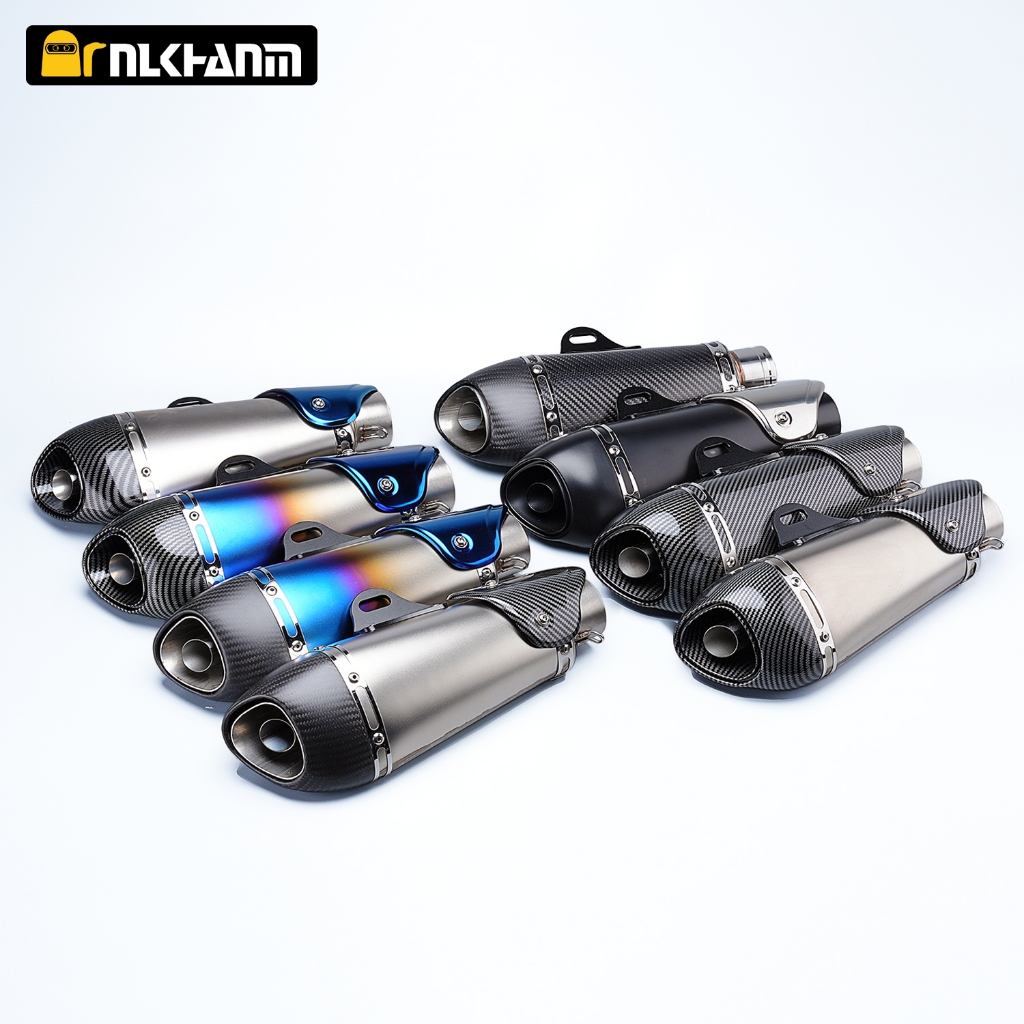 51mm Air Inlet Universal Motorcycle Exhaust Muffler Pipe Yoshimura ...