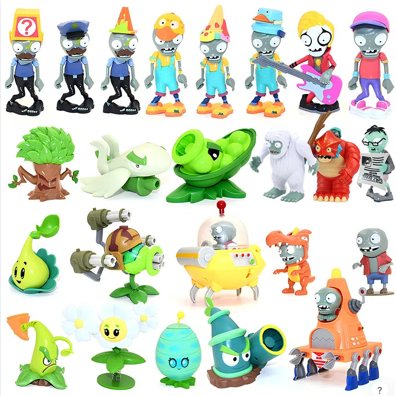 New Plants vs. Zombies Toys Bulk Playing Cards Zombies Pineapple Chain ...