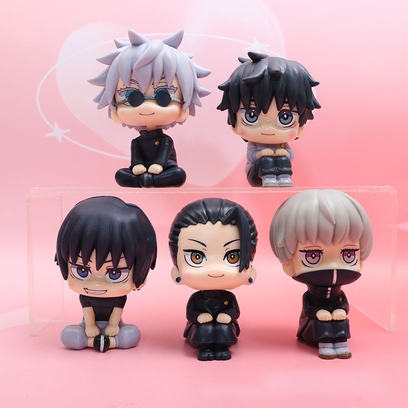 5Pcs/Set 8cm Jujutsu Kaisen Anime Figure Geto Suguru Gojo Satoru ...