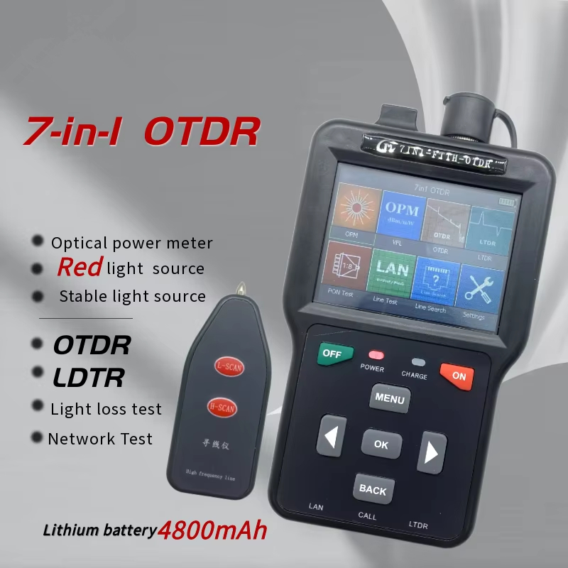 7in1 OTDR SC UPC Fiber Optic Reflectometer Pro Mini 7Functios VFL OLS ...