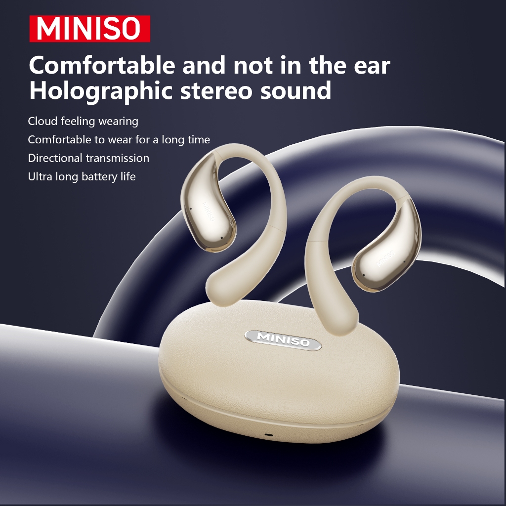 MINISO X69 OWS Wireless Earphones Bluetooth 5.4 TWS 3D Stereo Earphones ...
