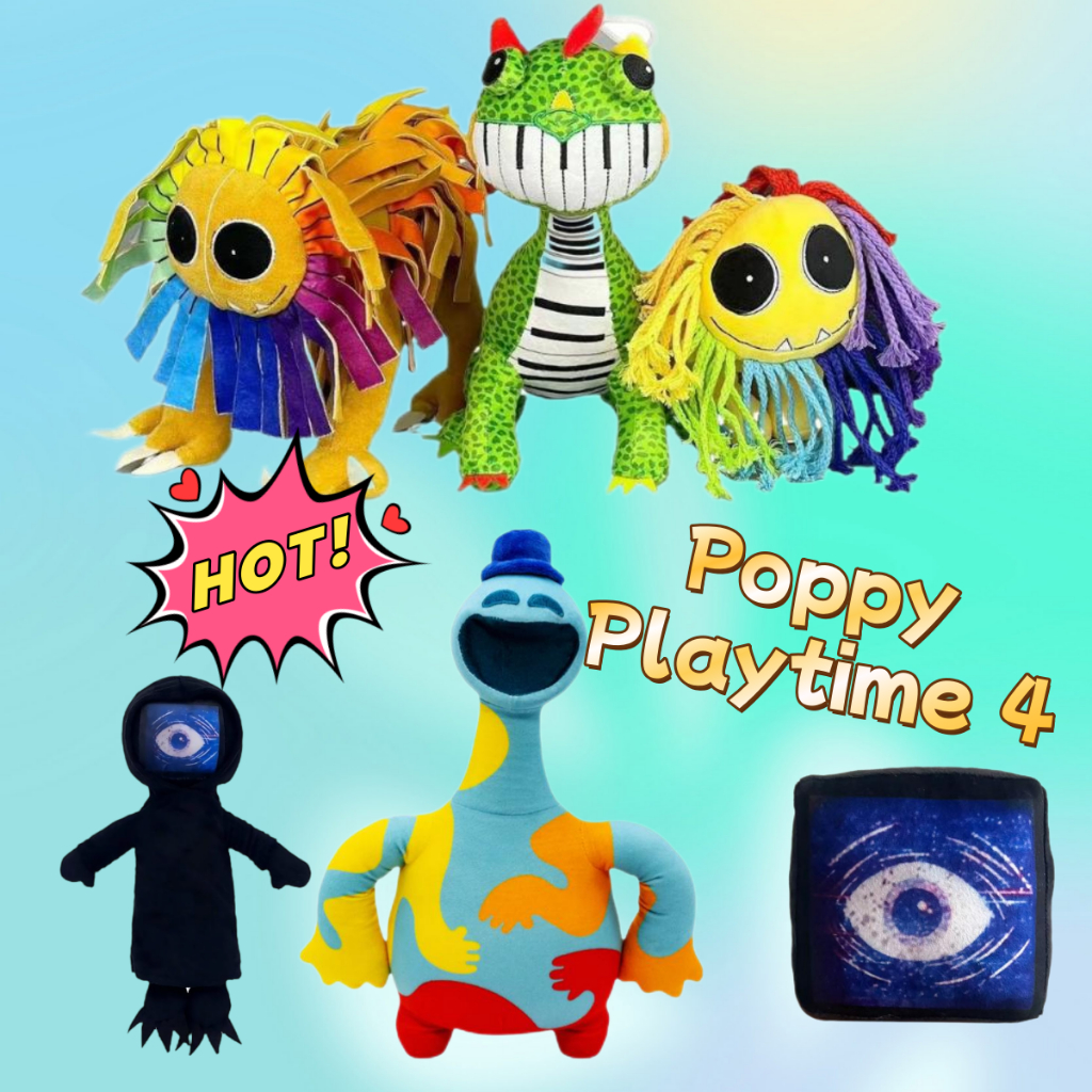 PLUS in Stock Poppy Playtime 4 Plush Toys Funny Poppy Playtime Doey ...