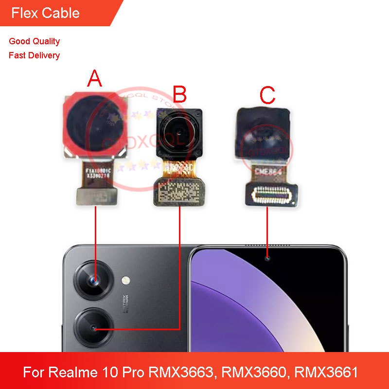 Original Front Camera For Realme 10 Pro RMX3663, RMX3660, RMX3661 Main ...