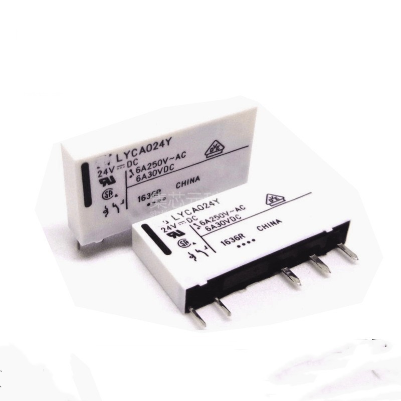Mini Relay LYCA024Y 24VDC6A 5-Pin Ultra-Thin Relay | Shopee Malaysia
