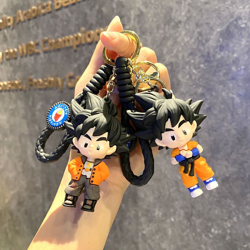 Cartoon Dragon Ball Wu kong Key chain and Wu kong Doll Pendant gift ...