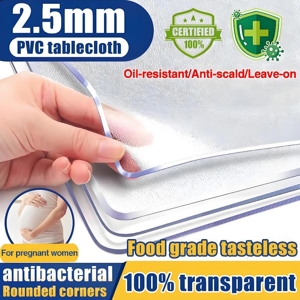 【100%Transparent】pvc table mat pvc table cloth scratchproof pad alas ...