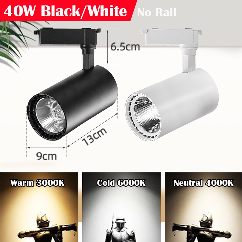Longer Led Track Light Rail Spotlight Ceiling Lamp Cob Spot Light 30W ...
