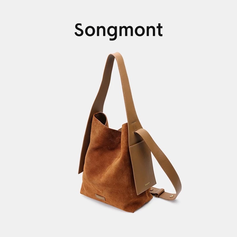 Songmont Suede Leather Medium Drippy Tote Bag | Shopee Malaysia