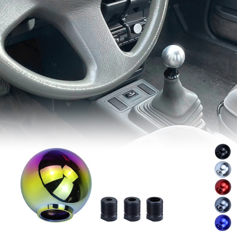 Universal Auto Shift Knob Aluminum Ball Gear Shift Knob With Screw Nut ...
