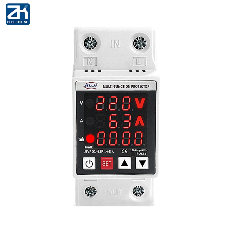 Adjustable voltage current protector （Single phase ,3display,Electric ...