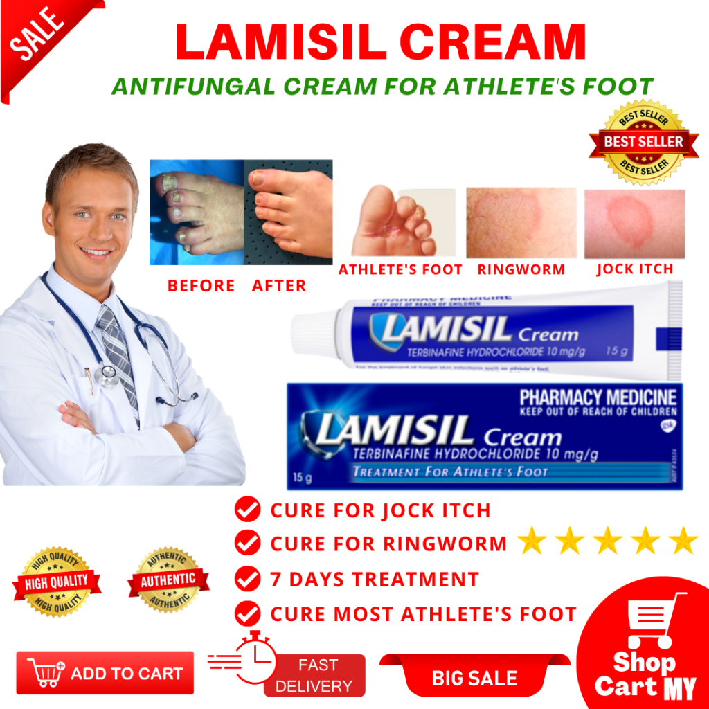 Lamisil Antifungal Ointment Cream for athletes herbal foot care, jock ...
