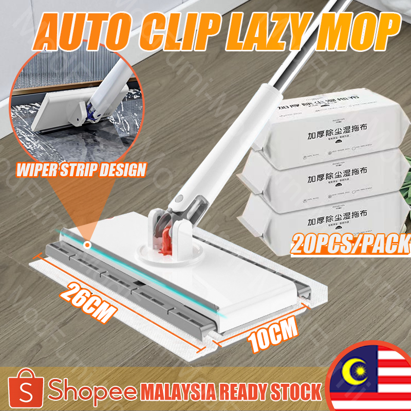 Dry/Wet Mop Lantai Viral Tissue Mop Tisu Pakai Buang Cleaning Flat Mop ...
