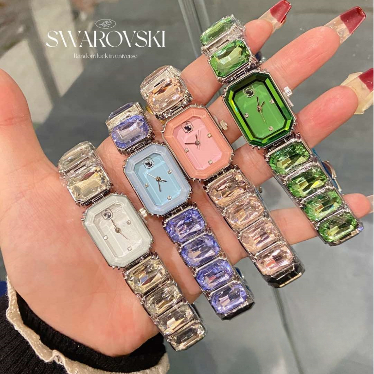 100% Original Swarovski Millenia Sugar Uptown Series Watch Quartz ...