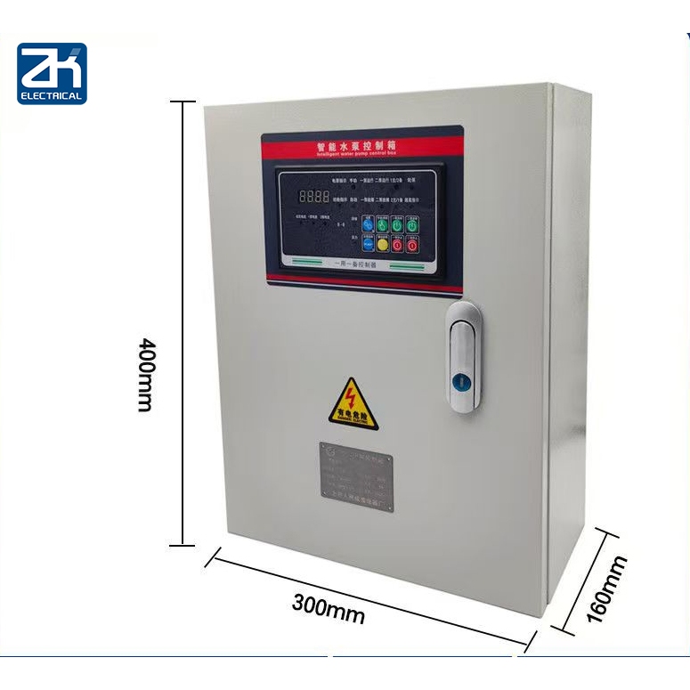 One for use and one for backup water pump control box, voltage ...