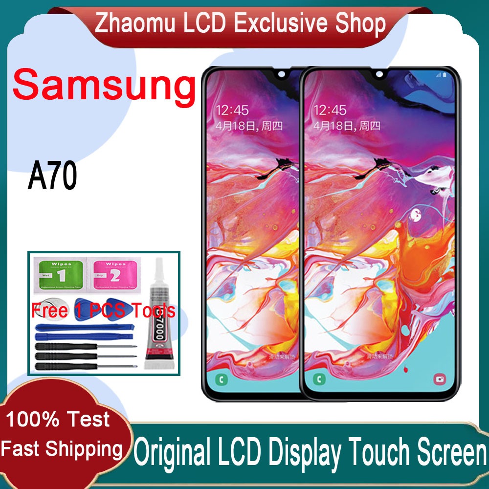 Original AMOLED Samsung Galaxy A70 LCD Display Touch Screen With Frame ...