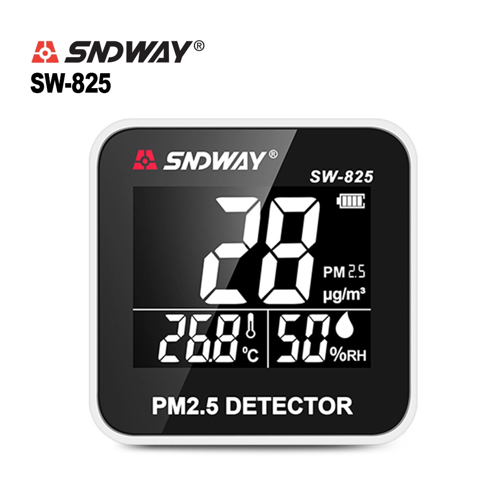 SNDWAY PM 2 5 Detector SW-825 Digital PM2.5 Sensor Meter Mini Portable Measuring Device Real ...