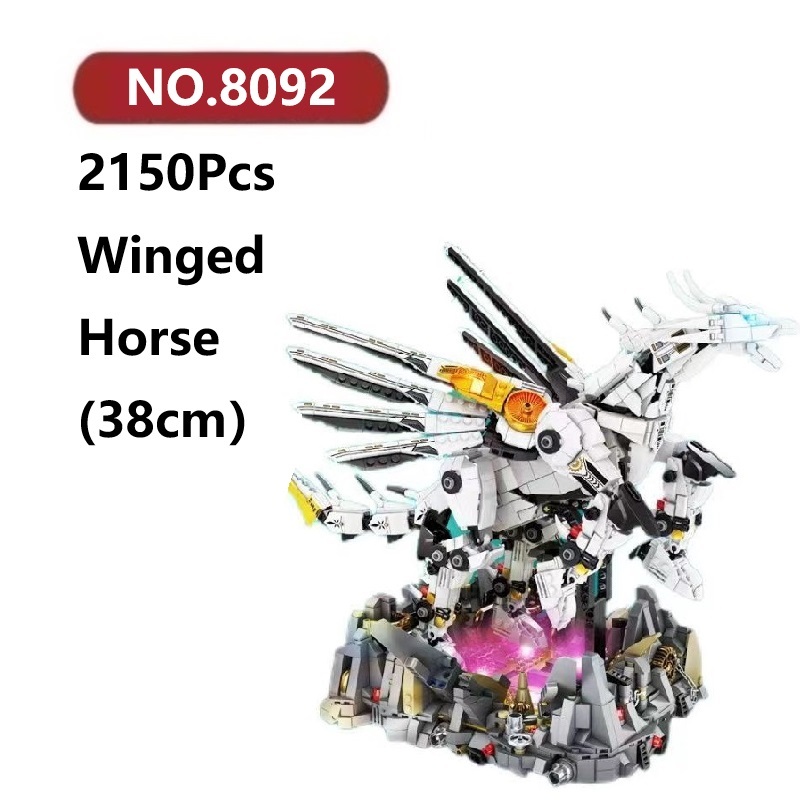 Winged Horse Building Blocks 2150 Pcs KAZI Animals Bricks Toy Set ...
