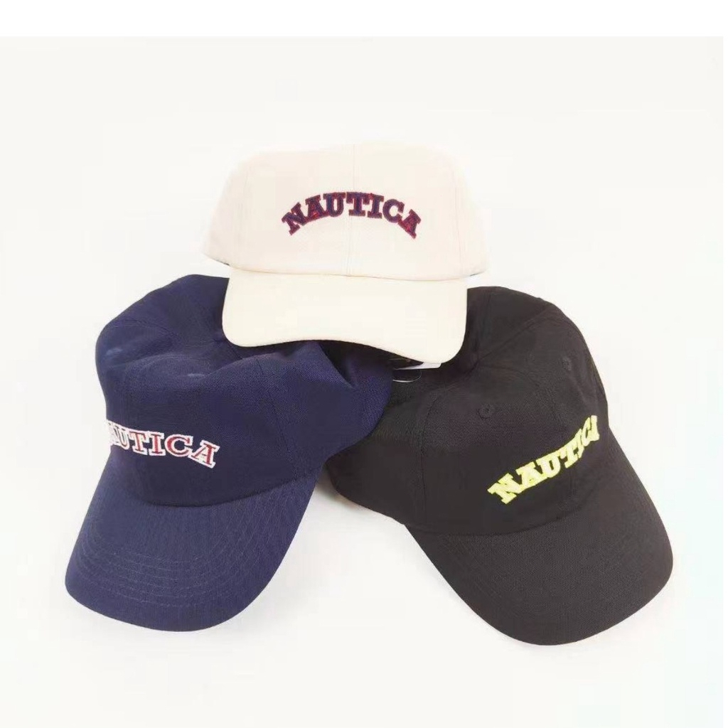 NAUTICA Japanese retro embroidered alphabet baseball cap | Shopee Malaysia